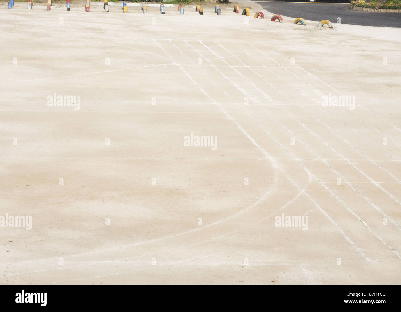 School line schoolyard hi-res stock photography and images - Alamy