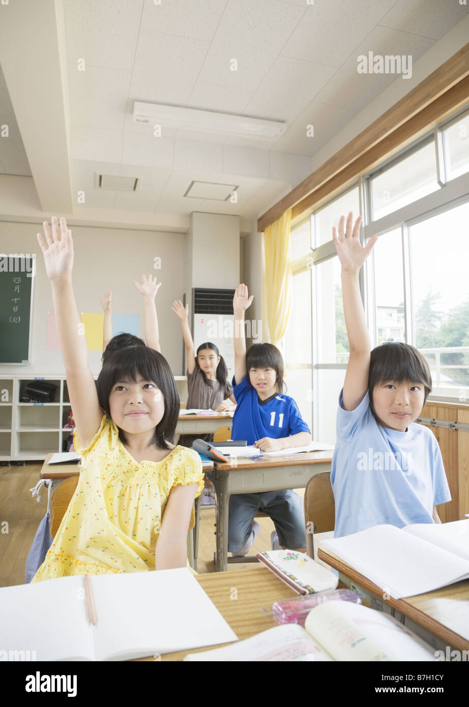 Elementary school students at school Stock Photo - Alamy
