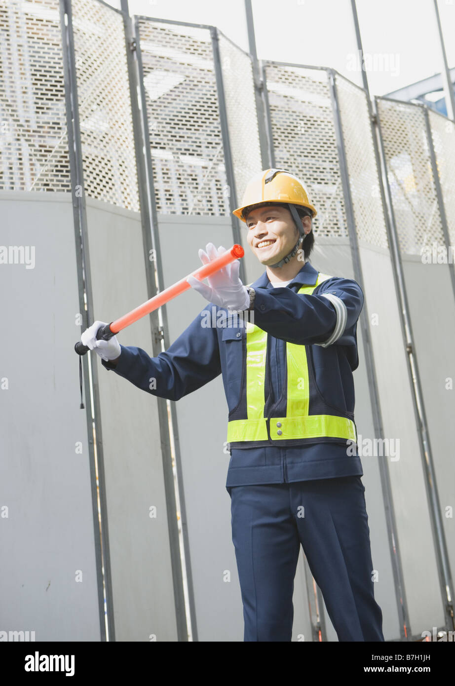 A crossing guard Stock Photo - Alamy