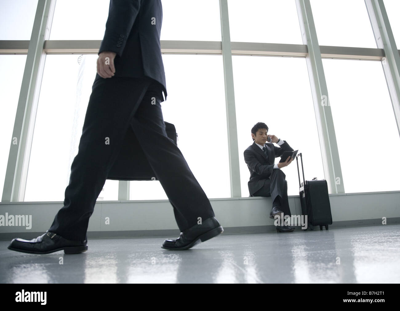 Group business people exiting building hi-res stock photography and ...