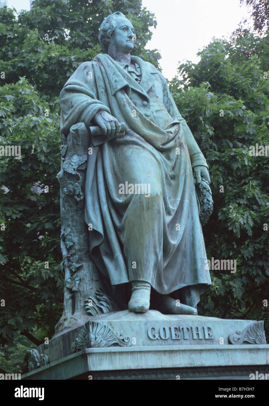 Bronze Statue of Goethe Stock Photo - Alamy