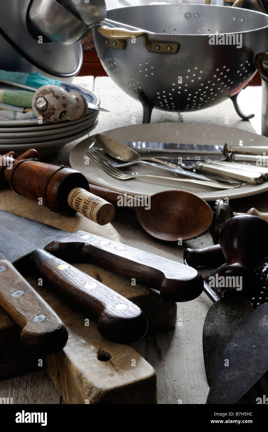 Antique Kitchen Utensils High Resolution Stock Photography and Images ...