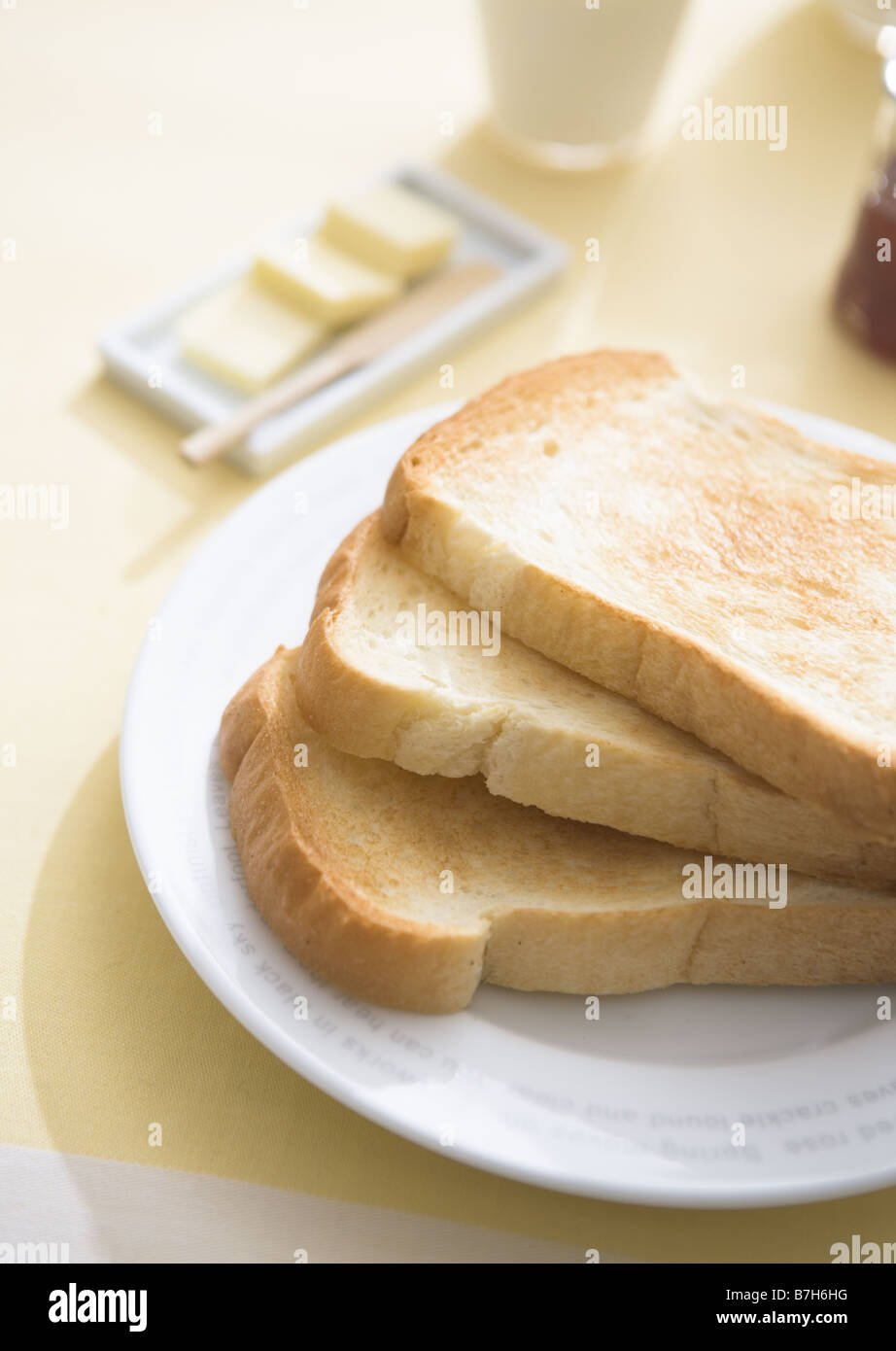 Slices of Toast Stock Photo - Alamy