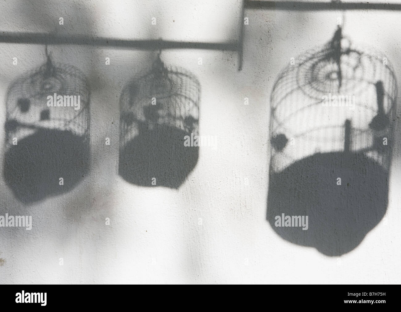 Silhouette of cage Stock Photo - Alamy