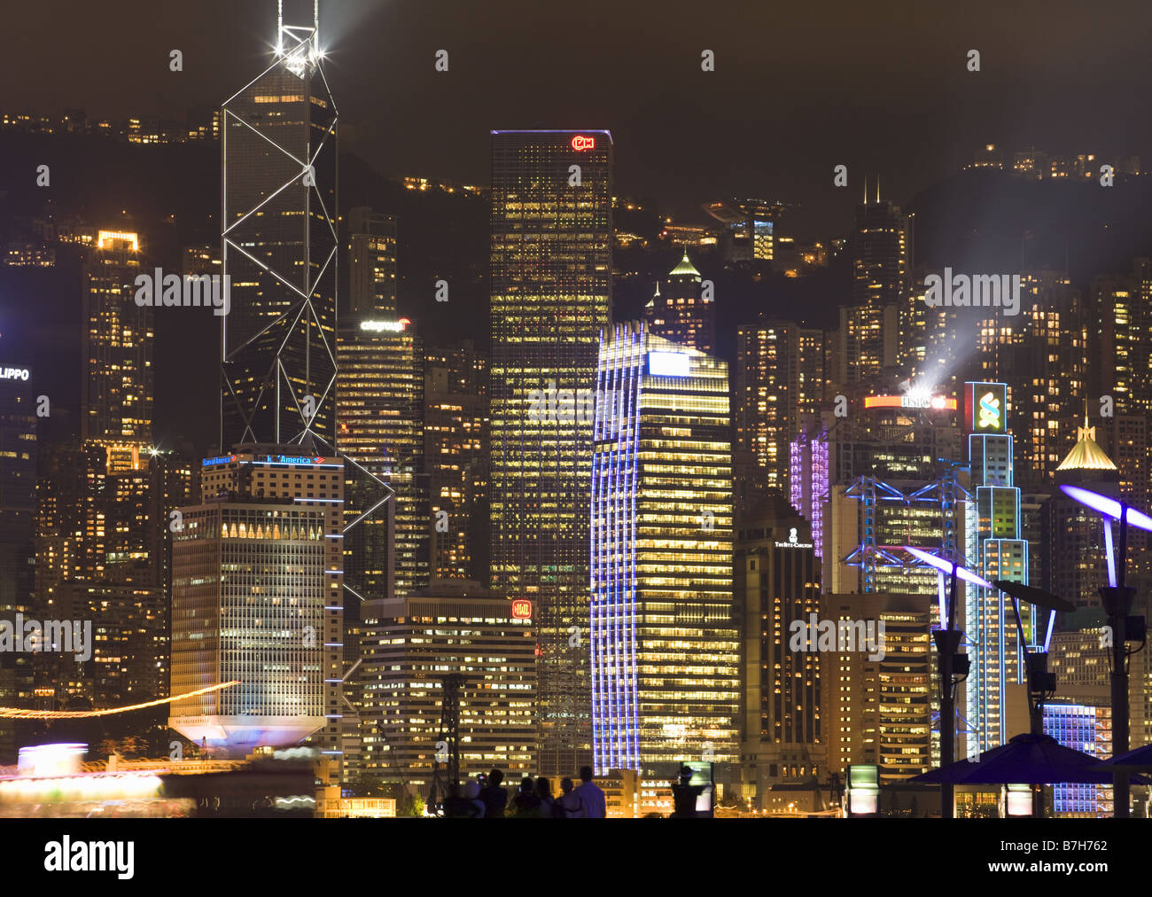 Night view of Central Hong Kong Stock Photo - Alamy