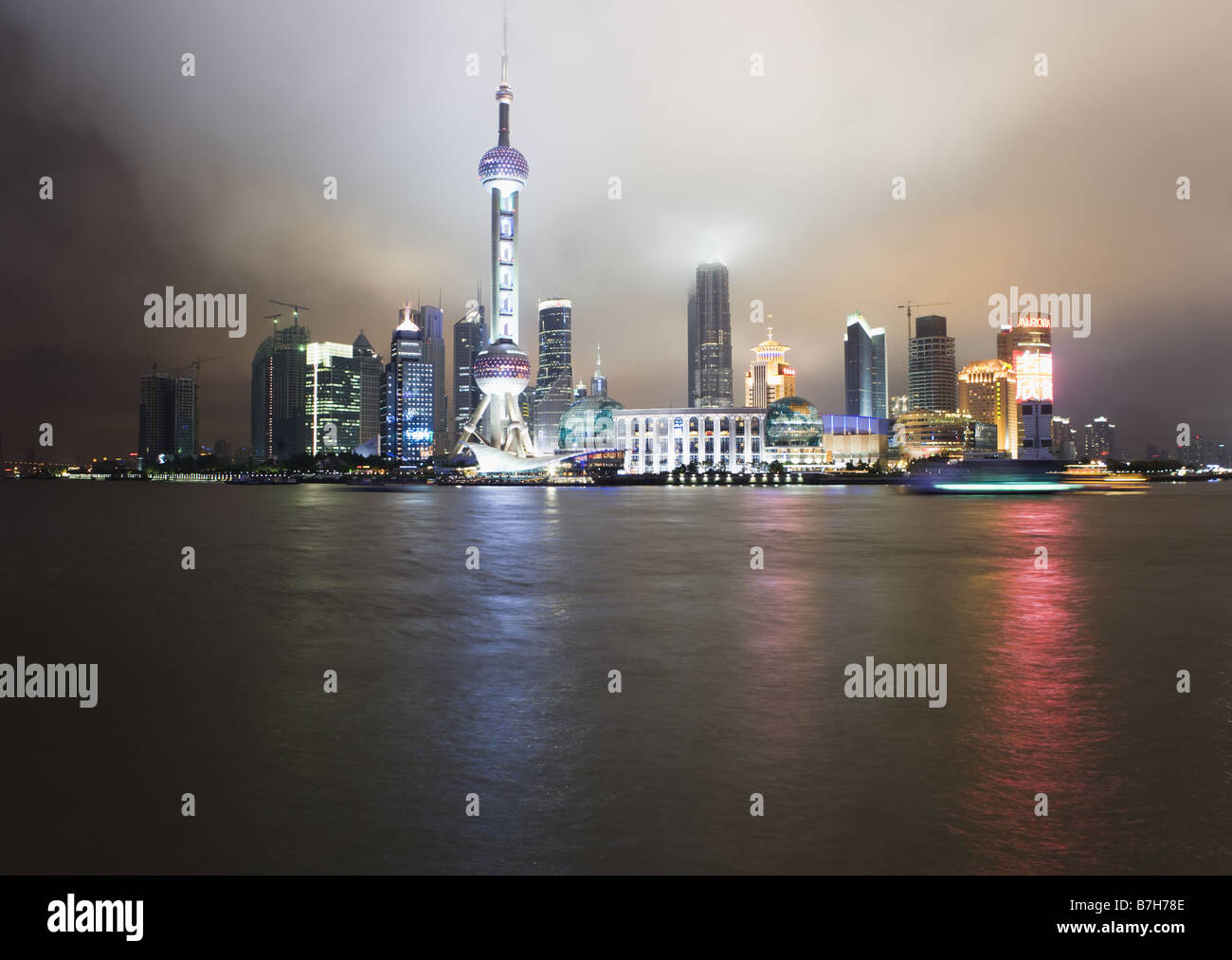 Night view of Shanghai Stock Photo - Alamy