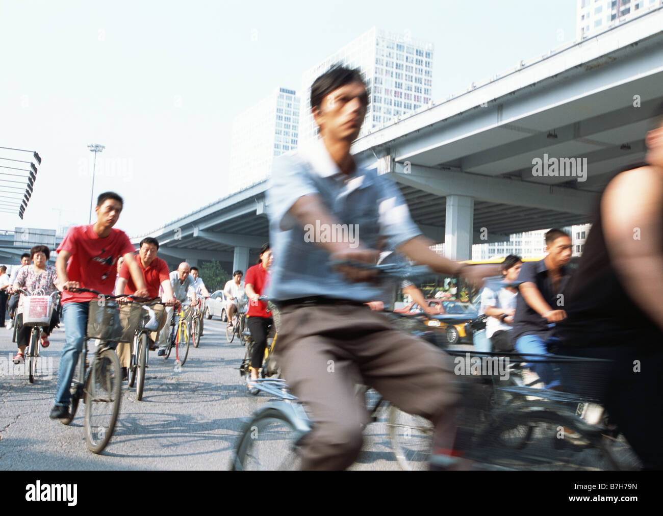 Bridge and people Stock Photo - Alamy