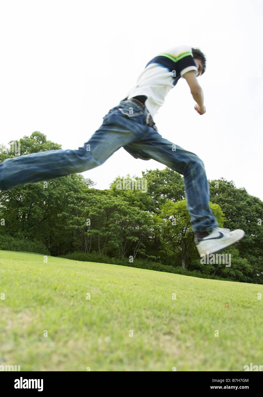 A jumping man Stock Photo - Alamy