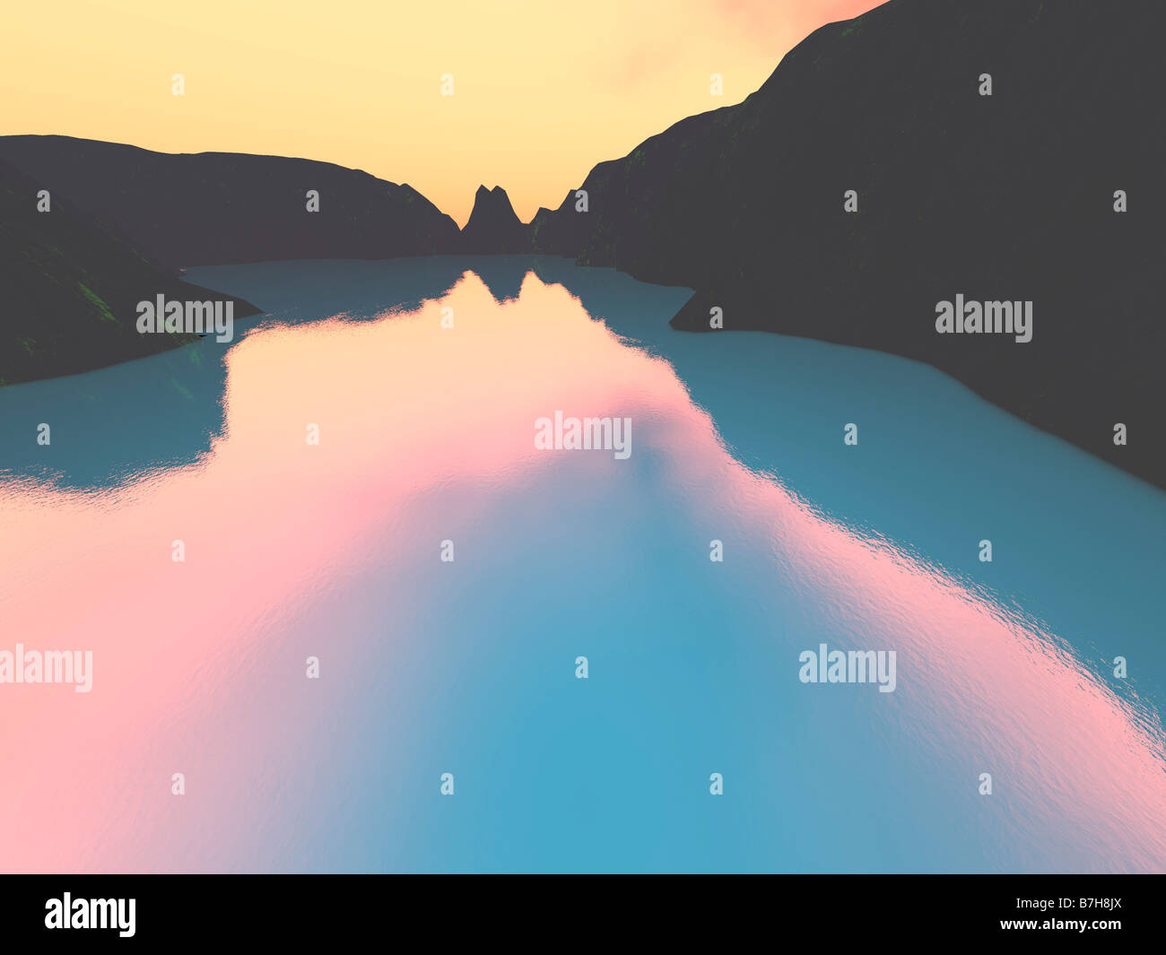 Digital lake art hi-res stock photography and images - Alamy