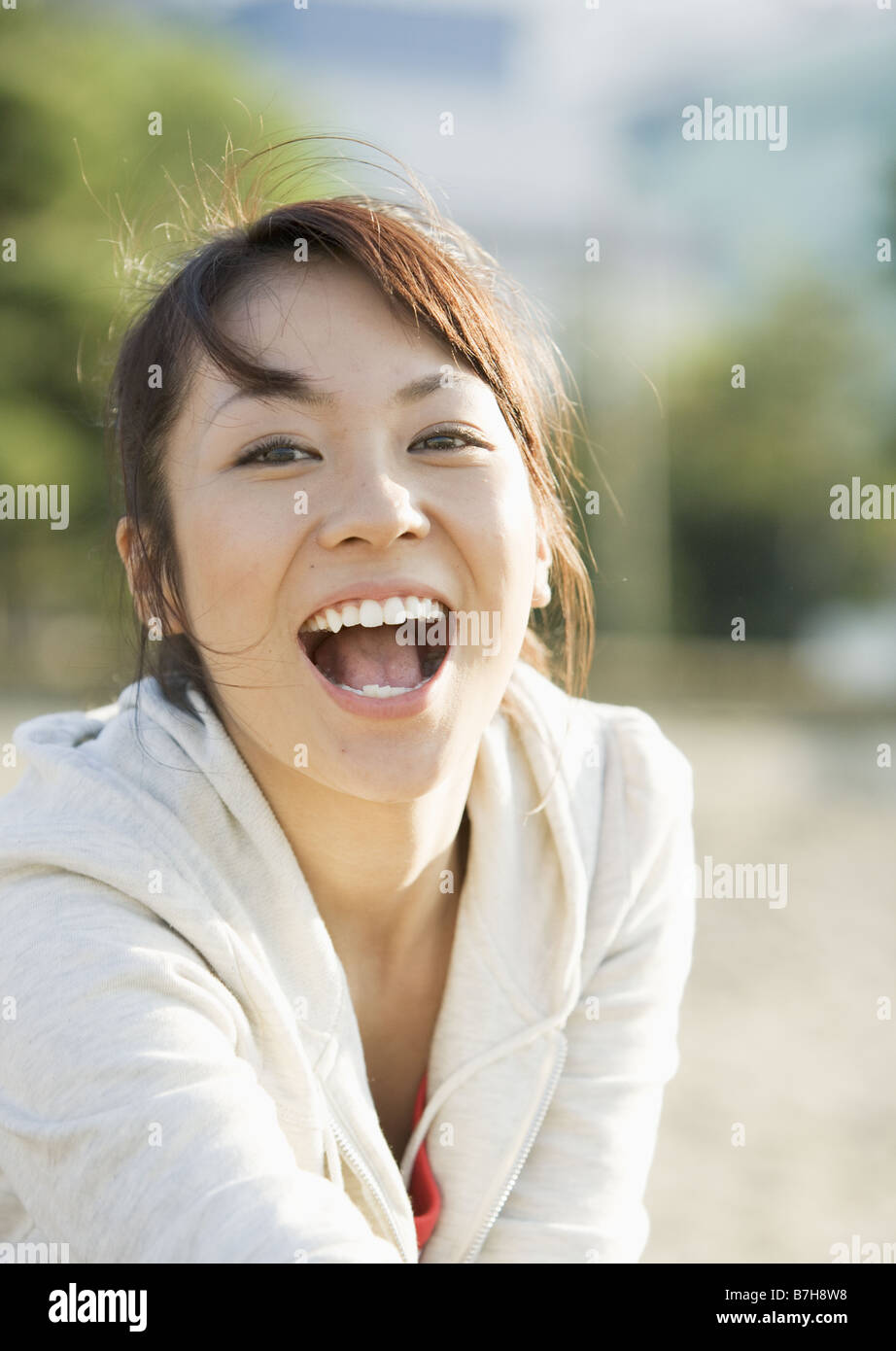 A smiling woman Stock Photo - Alamy