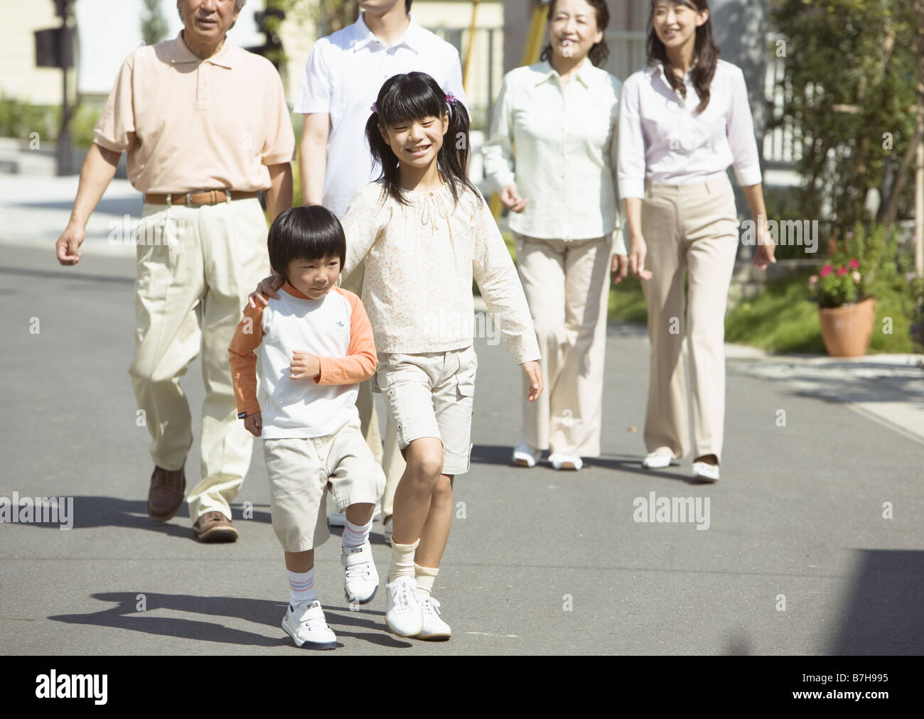 Father son walking around hi-res stock photography and images - Alamy