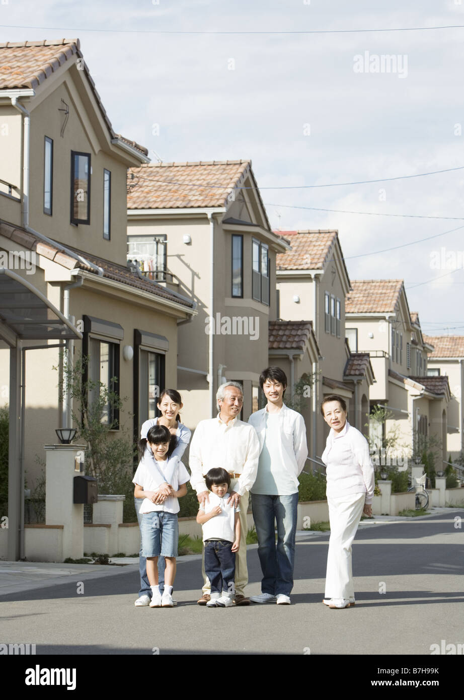 Family getting lined up Stock Photo - Alamy