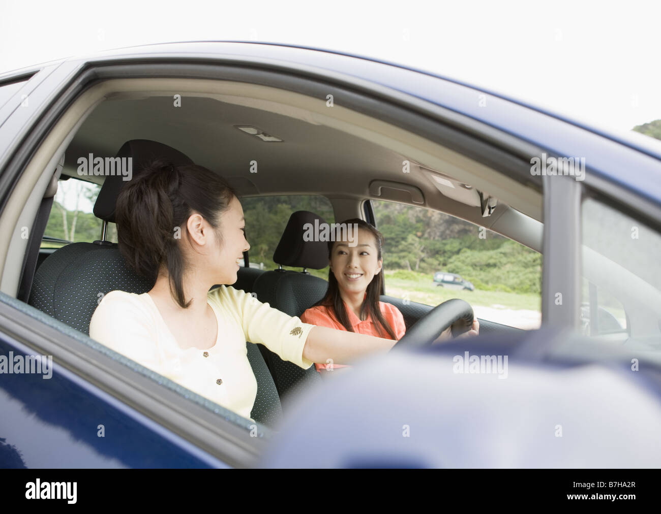 Women driving a car hi-res stock photography and images - Alamy