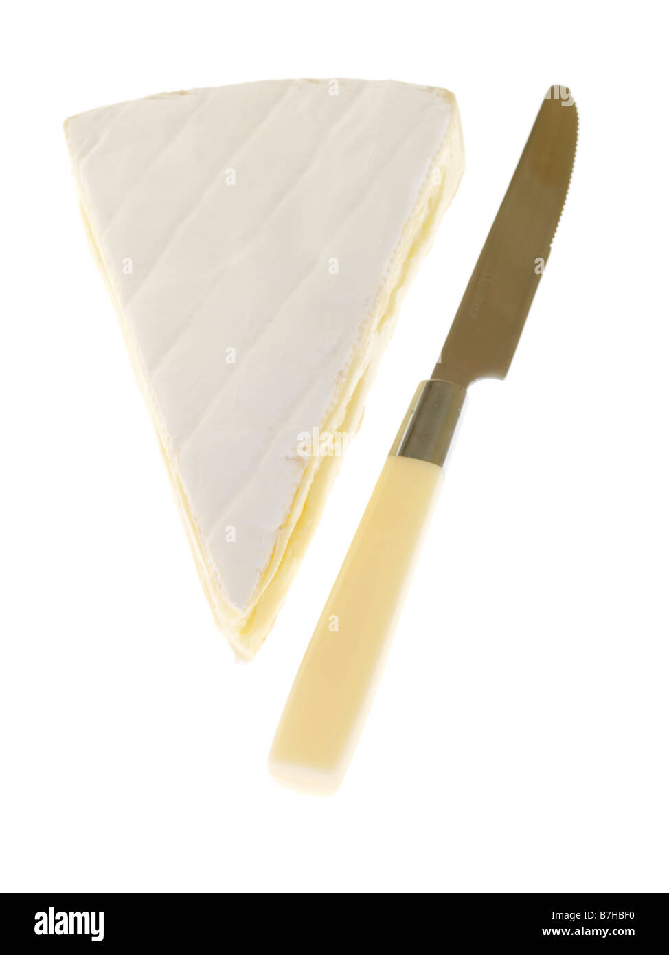 Wedge Of Fresh Creamy Delicious French Ripe Brie Cheese, Isolated On ...