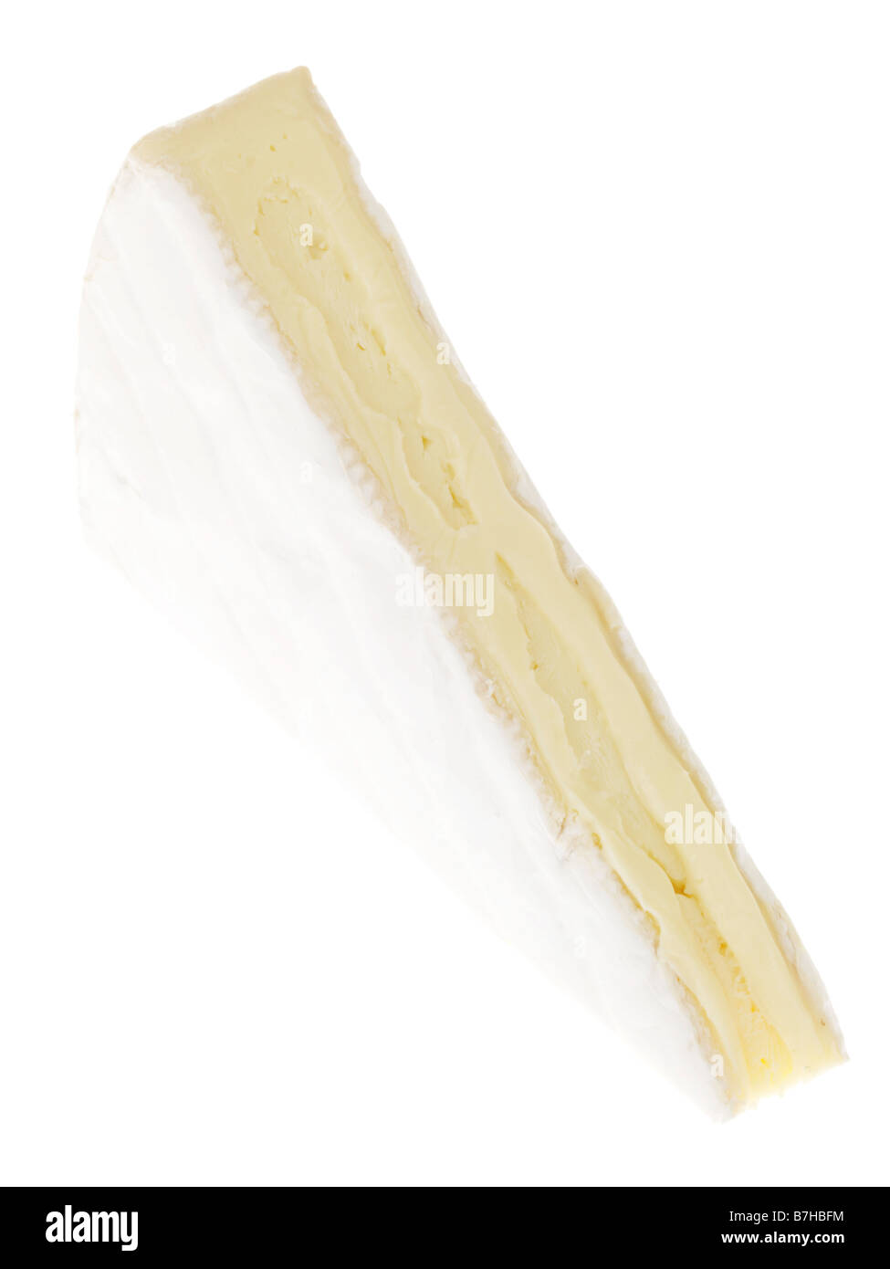 Wedge Of Fresh Creamy Delicious French Ripe Brie Cheese, Isolated On ...