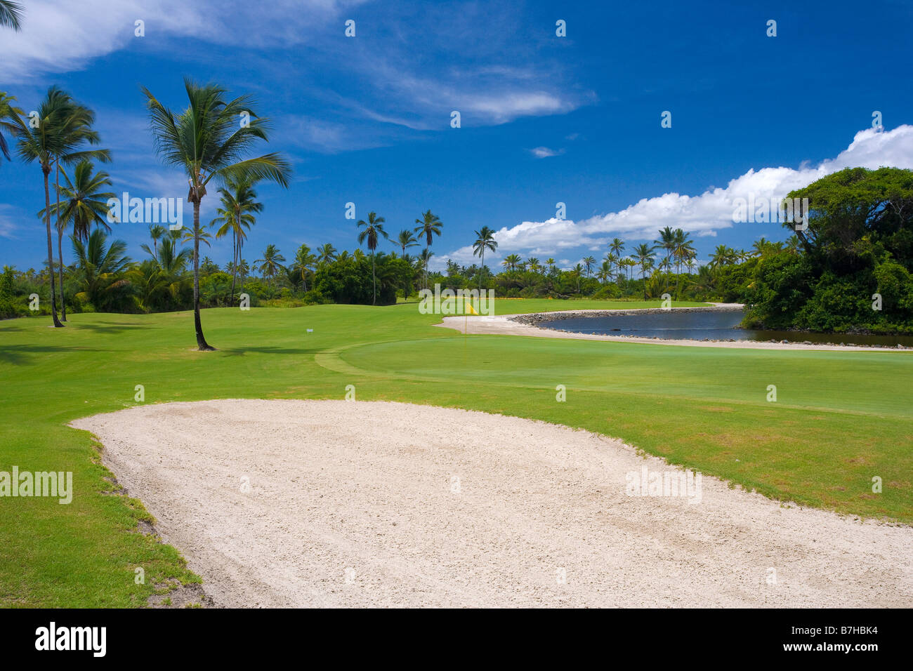 Sandy bunker on golf course in Brazil Stock Photo - Alamy