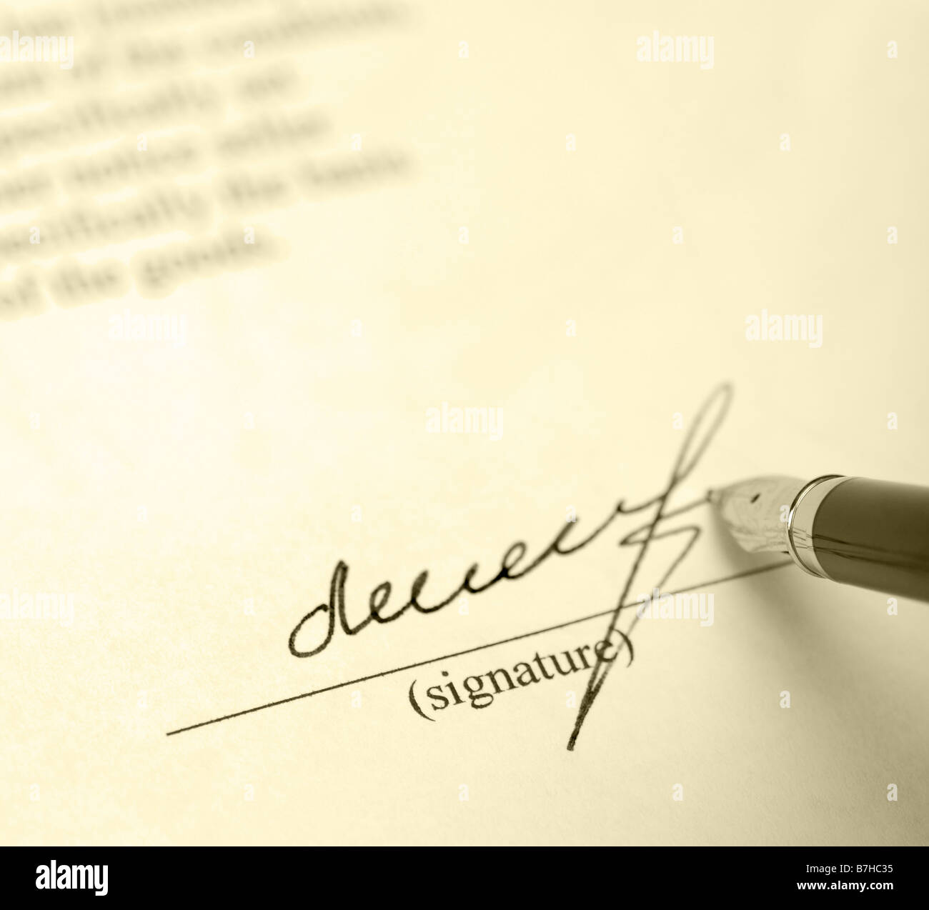 The signature Acknowledgement of the document by means of the unique ...