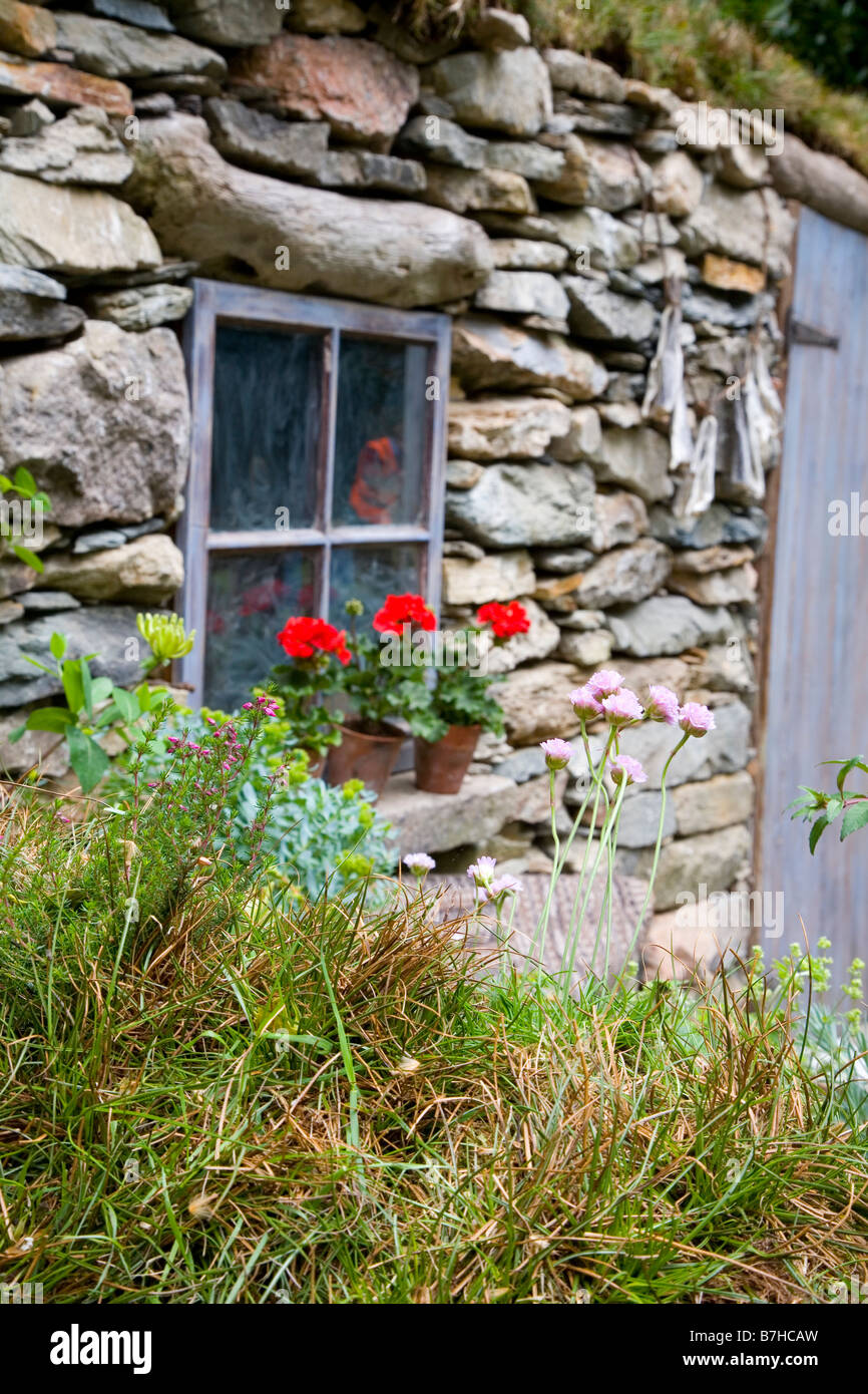 Traditional Shetland Croft House Stock Photo - Alamy