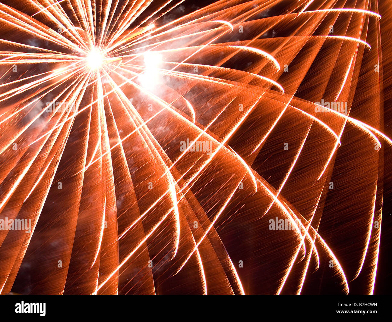 fireworks forming a red star Stock Photo - Alamy