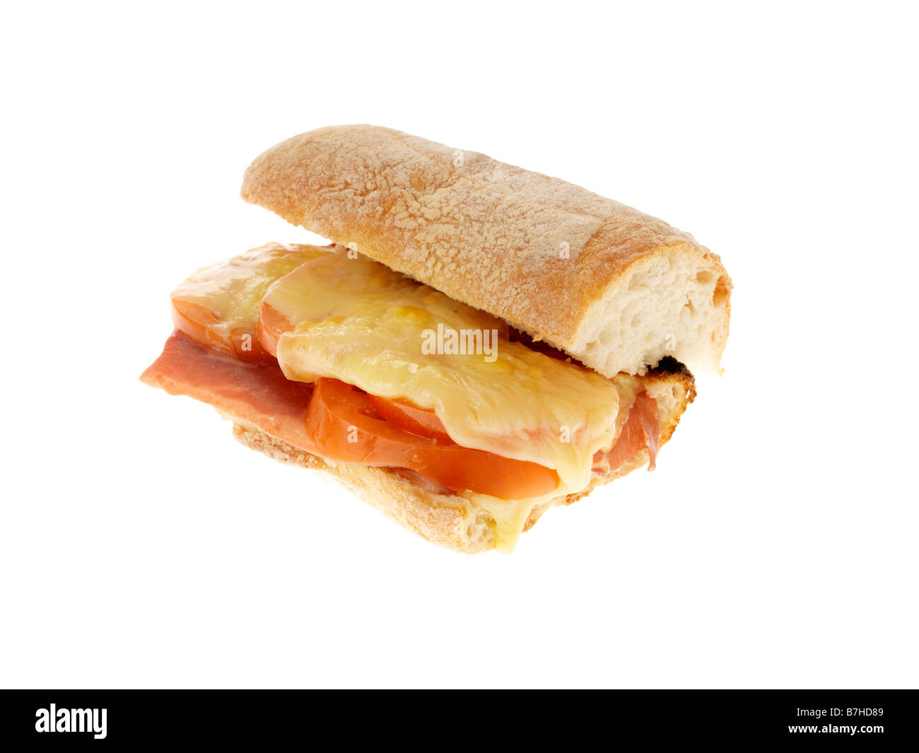 Parma Ham and Cheese Ciabatta Stock Photo - Alamy