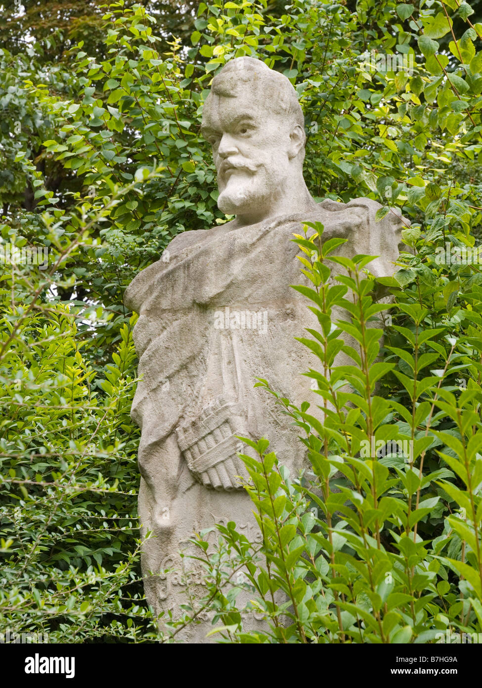 Statue of man in luxembourg gardens paris hi-res stock photography and ...
