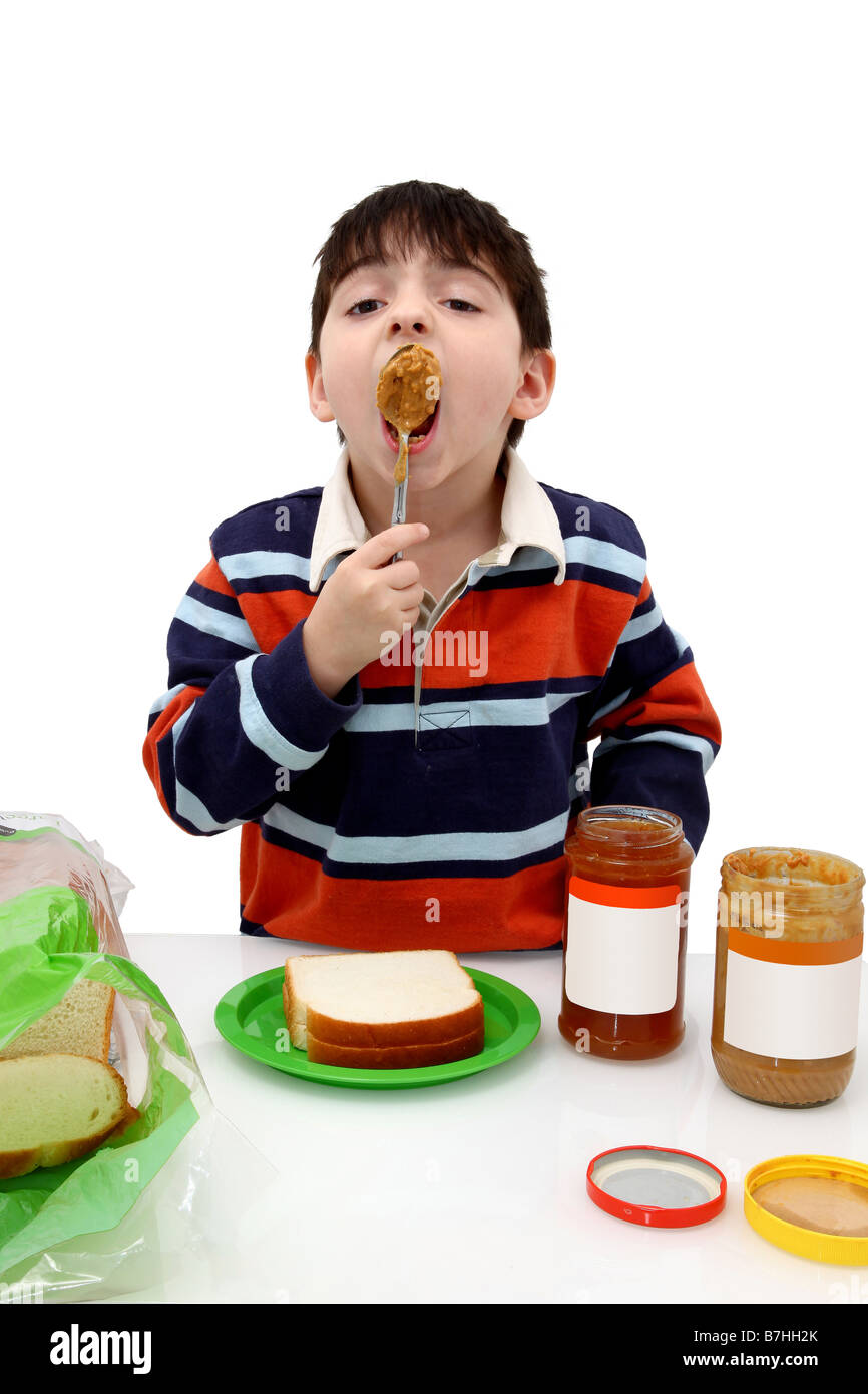 Adorable boy making peanut butter and jelly sandwiches Stock Photo - Alamy Adorable boy making peanut butter and jelly sandwiches Stock Photo - Alamy