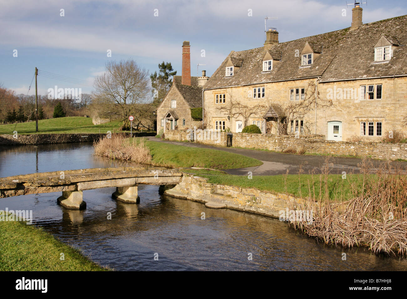 Lower Slaughter Gloucestershire England Stock Photo - Alamy