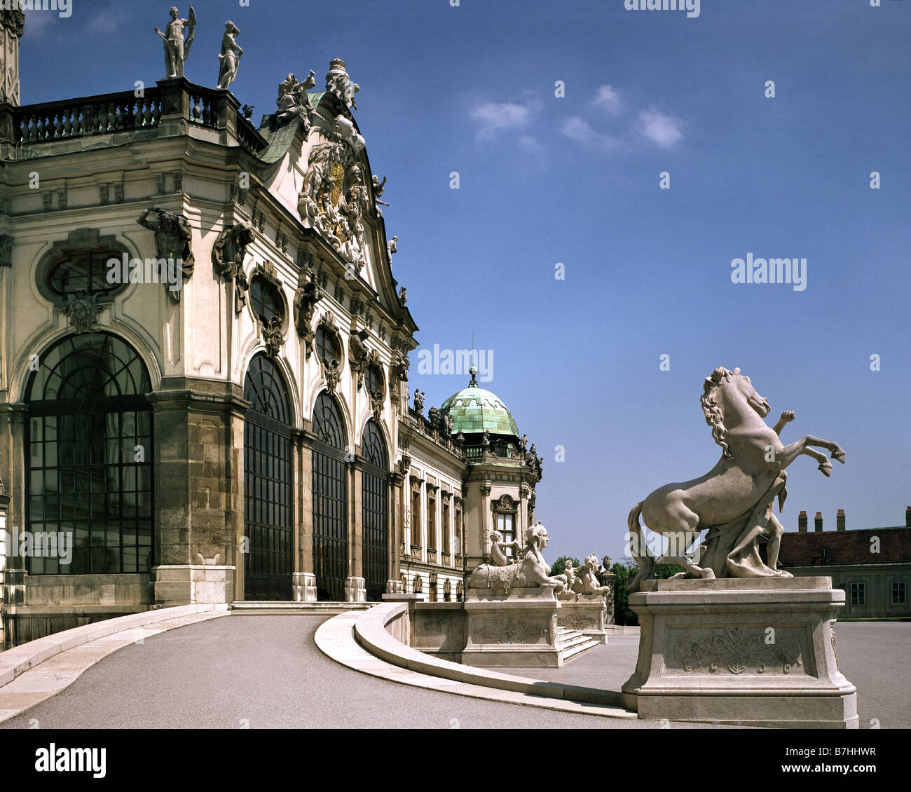 Belvedere palace museum vienna austria hi-res stock photography and ...