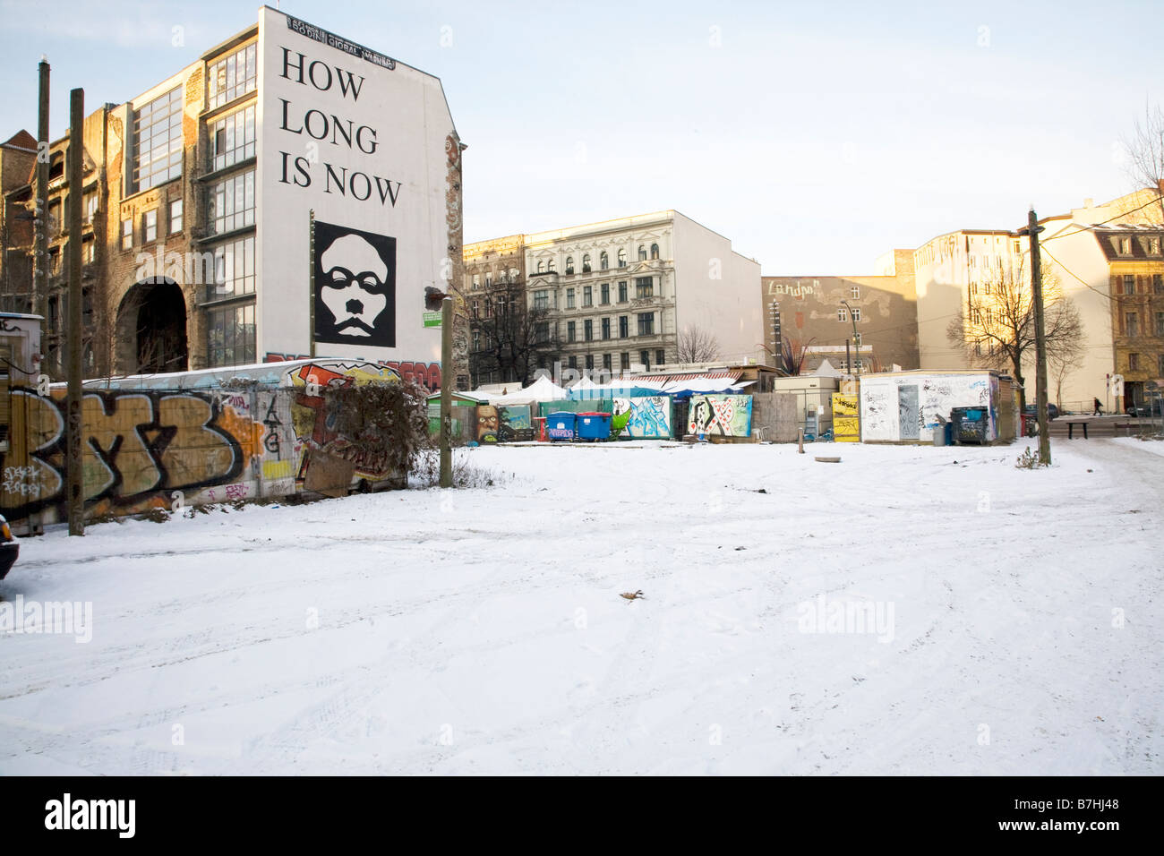 snow and graffiti Stock Photo - Alamy