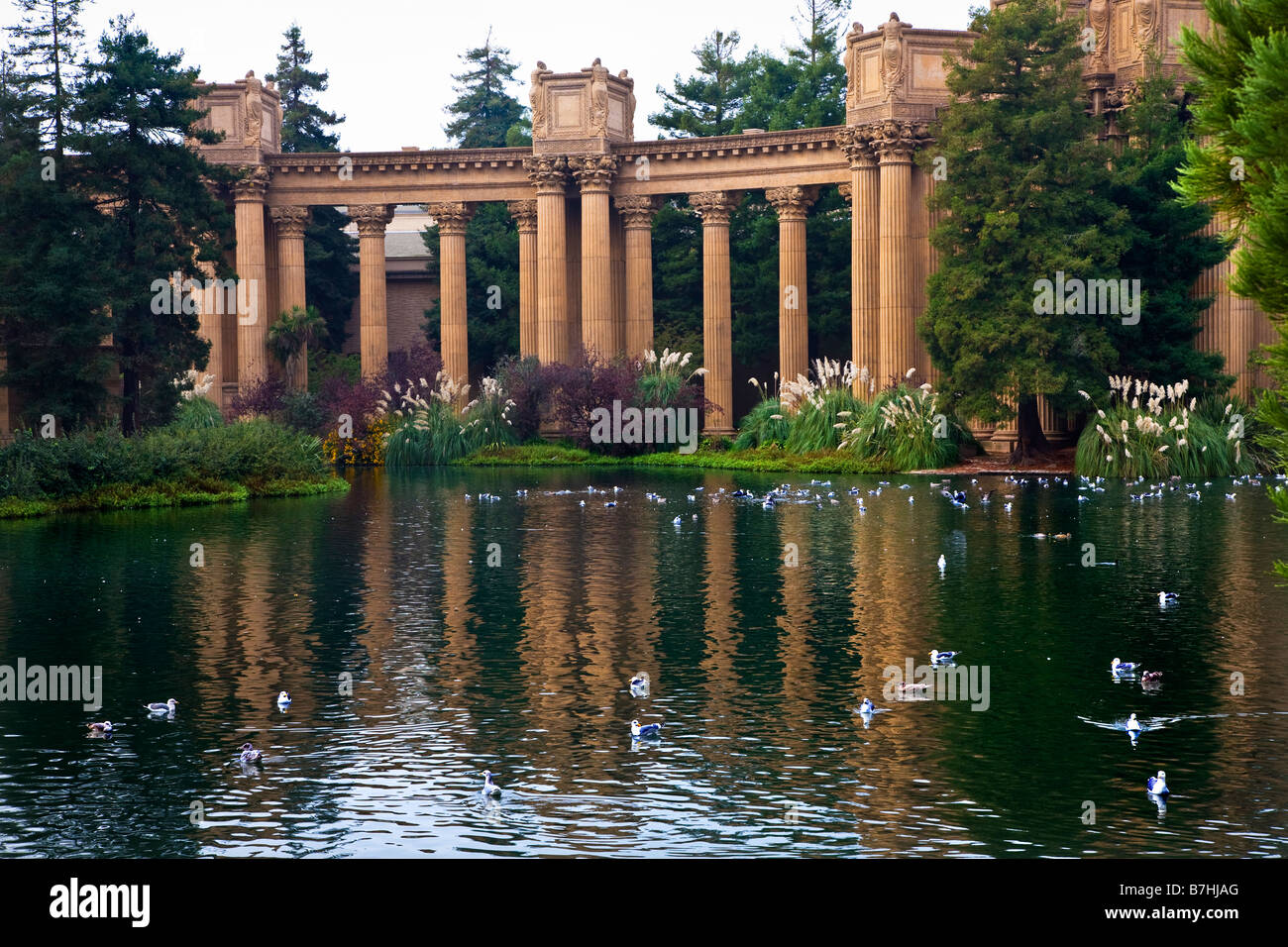 Grecian Columns Reflections Palace of Fine Arts Museum San Francisco ...