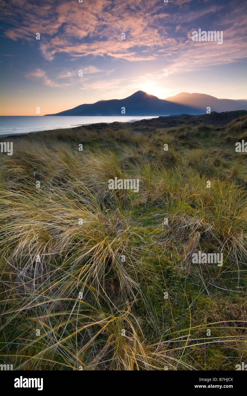 Irish Landscape image of dunes, beach and coast at Murlough Beach ...