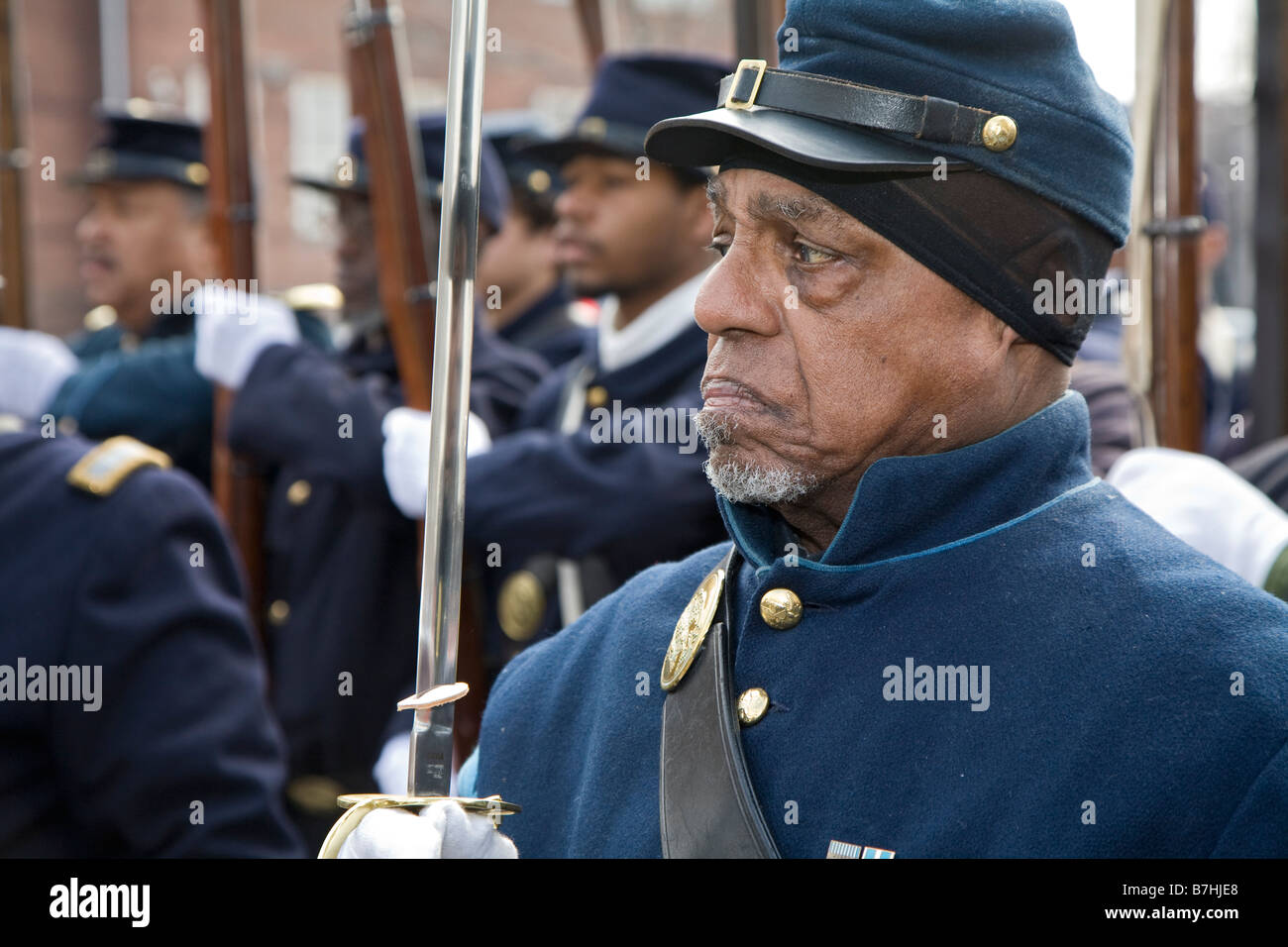 American civil war reenactor uniform hi-res stock photography and ...