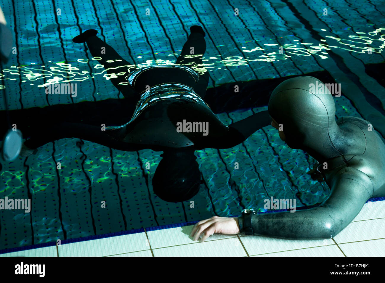 Static apnea competition Stock Photo - Alamy