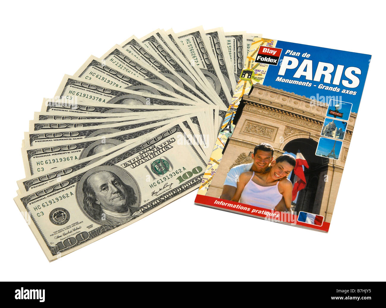 Paris tourist map Cut Out Stock Images & Pictures - Alamy