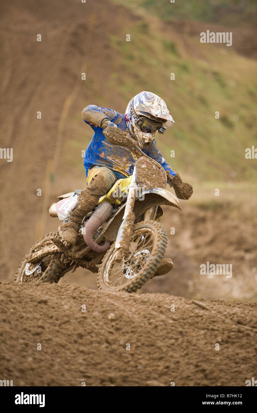 Dirt bike racing Stock Photo - Alamy