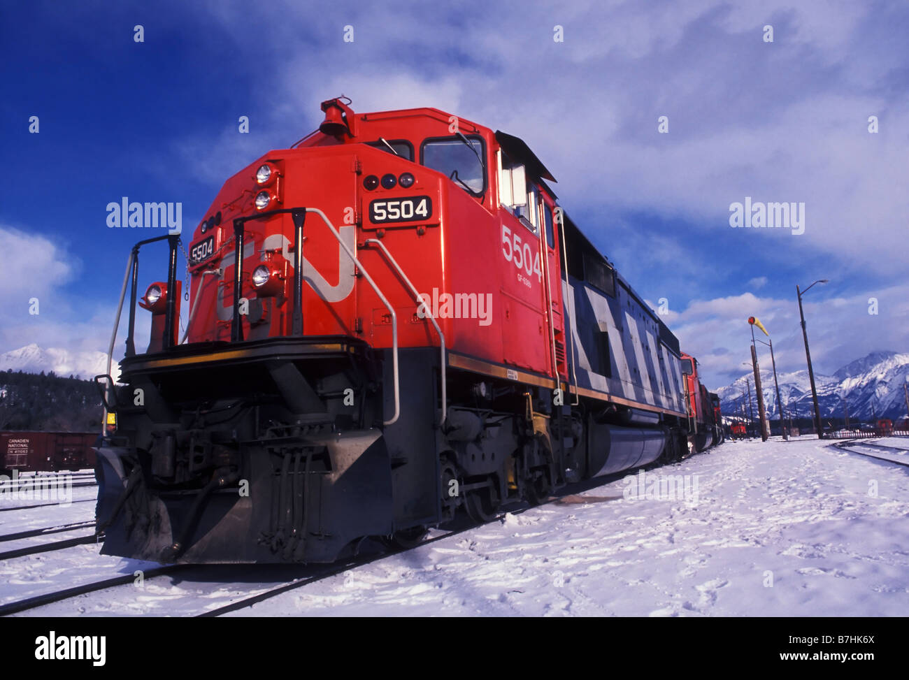 Cn train at jasper hi-res stock photography and images - Alamy