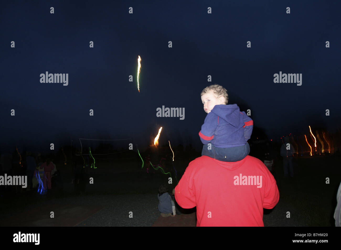 Boy fireworks hi-res stock photography and images - Alamy