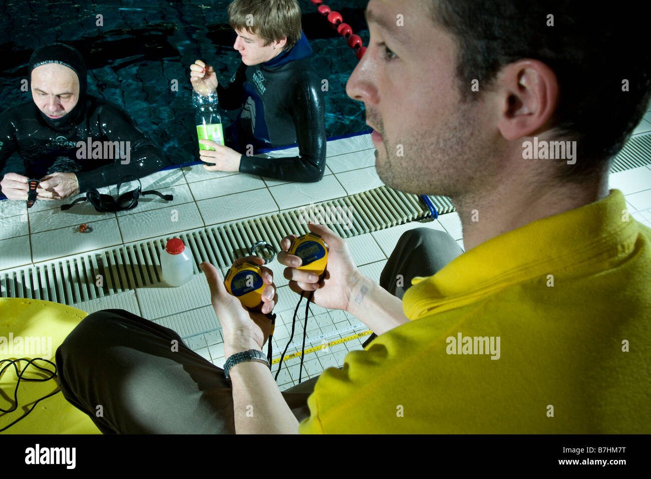 Static apnea competition Stock Photo - Alamy