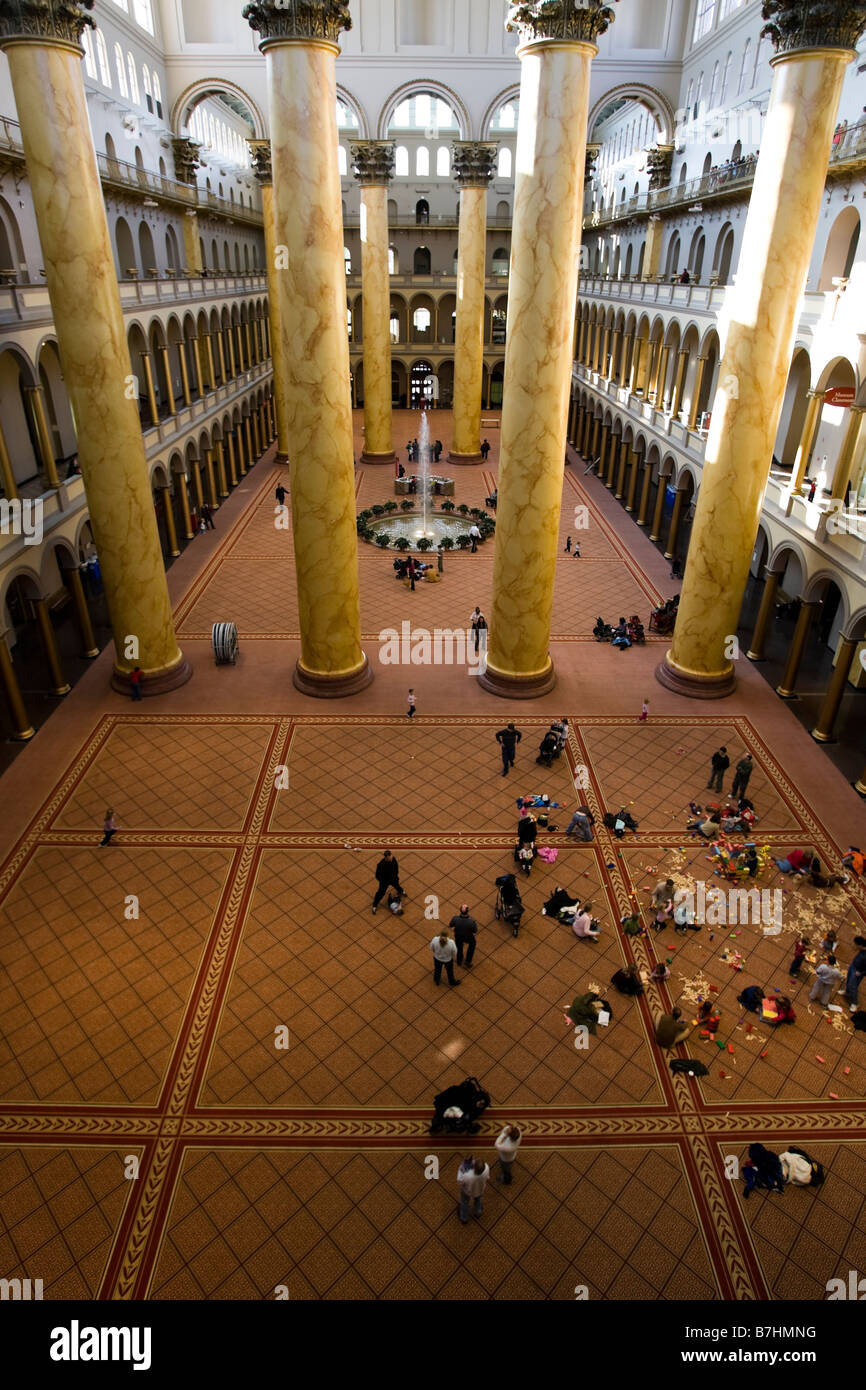 National Building Museum floor Stock Photo - Alamy