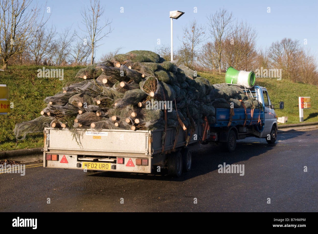 Christmas tree trailer christmas hi-res stock photography and images ...