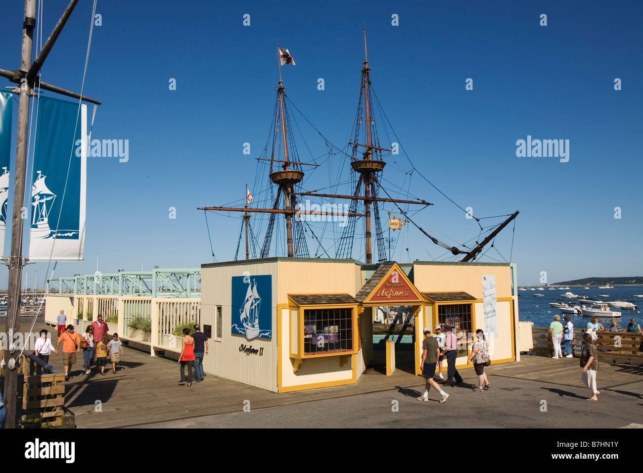 Mayflower Museum Plymouth Massachusetts Stock Photo - Alamy
