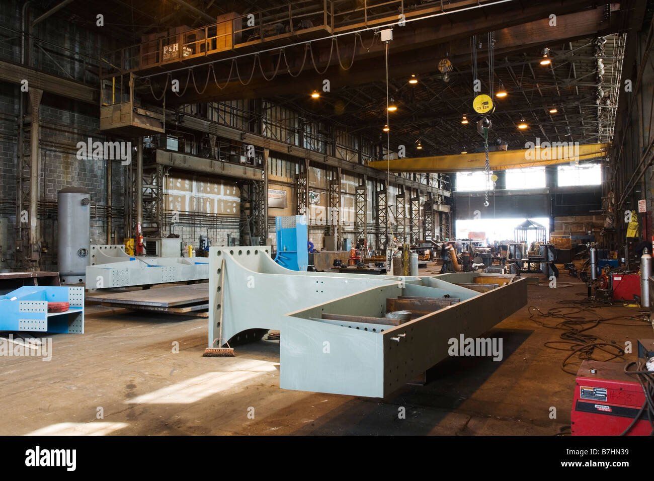 Interior of Ship Building Facility East Boston Massachusetts Stock ...