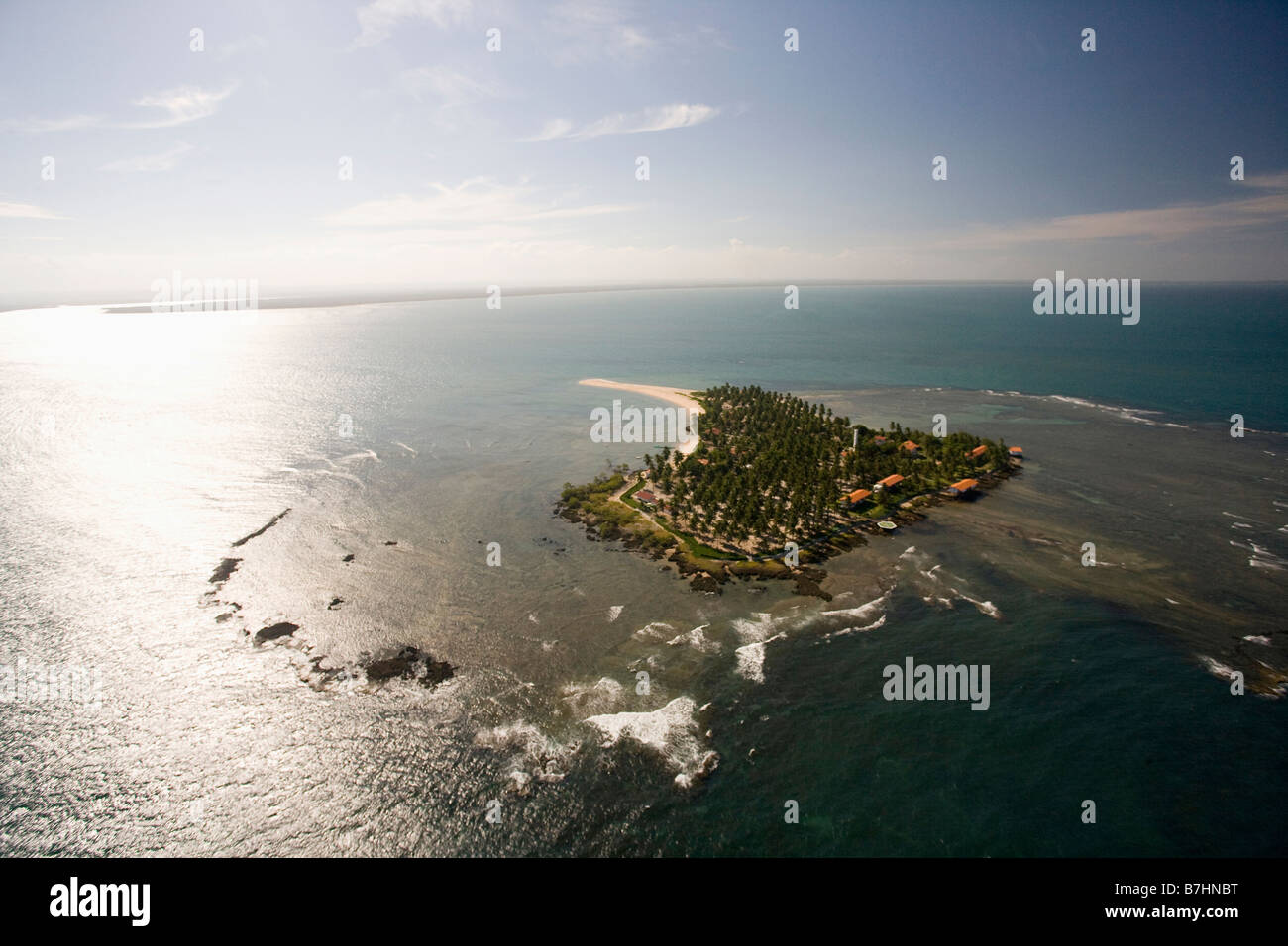 Birdseye view of off shore island in Brazil Stock Photo - Alamy