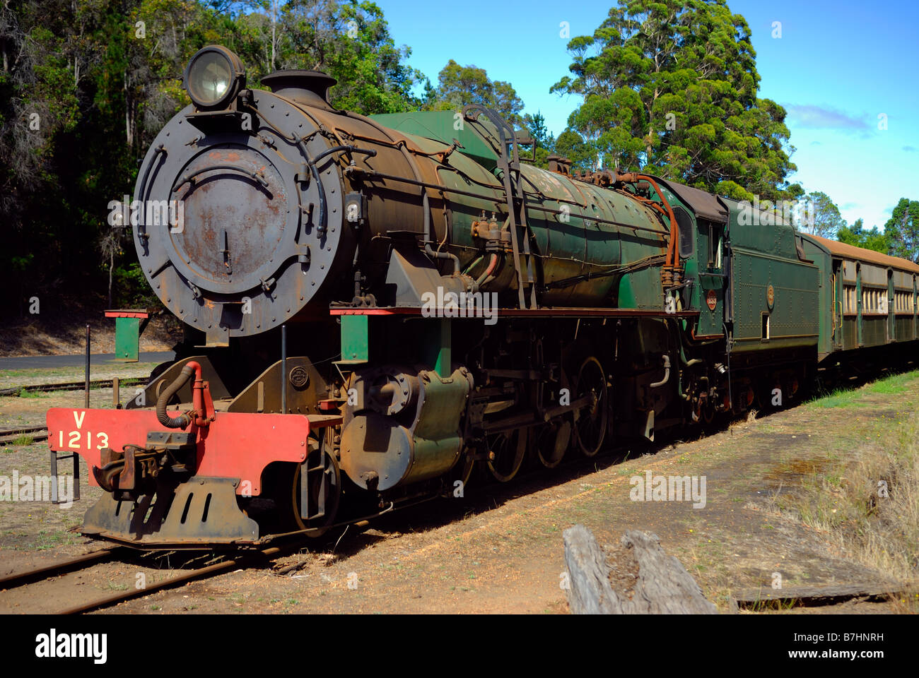 Steam engine Pemberton Railway Pemberton Western Australia Stock Photo ...