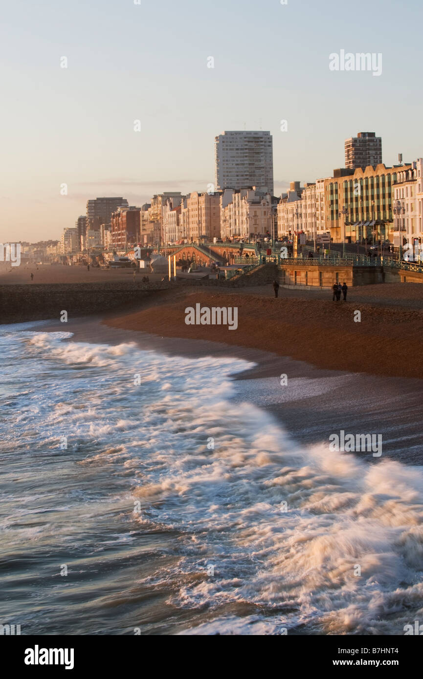 Brighton seafront waves hi-res stock photography and images - Alamy