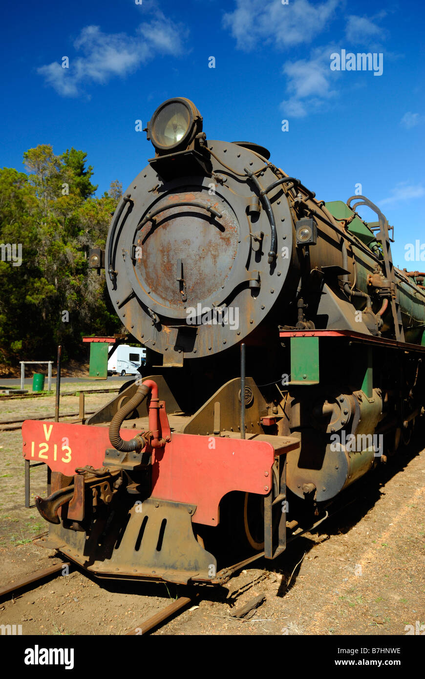 Steam engine Pemberton Railway Pemberton Western Australia Stock Photo ...