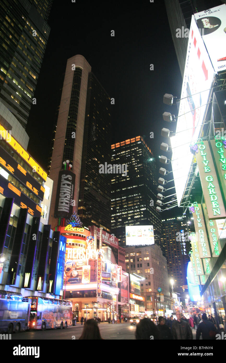 Manhattan night usa 2008 hi-res stock photography and images - Alamy