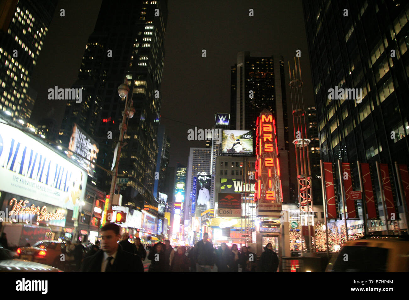 Times Square at night, Manhattan, USA 2009 Stock Photo - Alamy