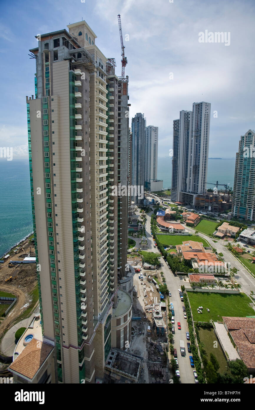 New high rise condos and luxury houses under construction in Punta ...