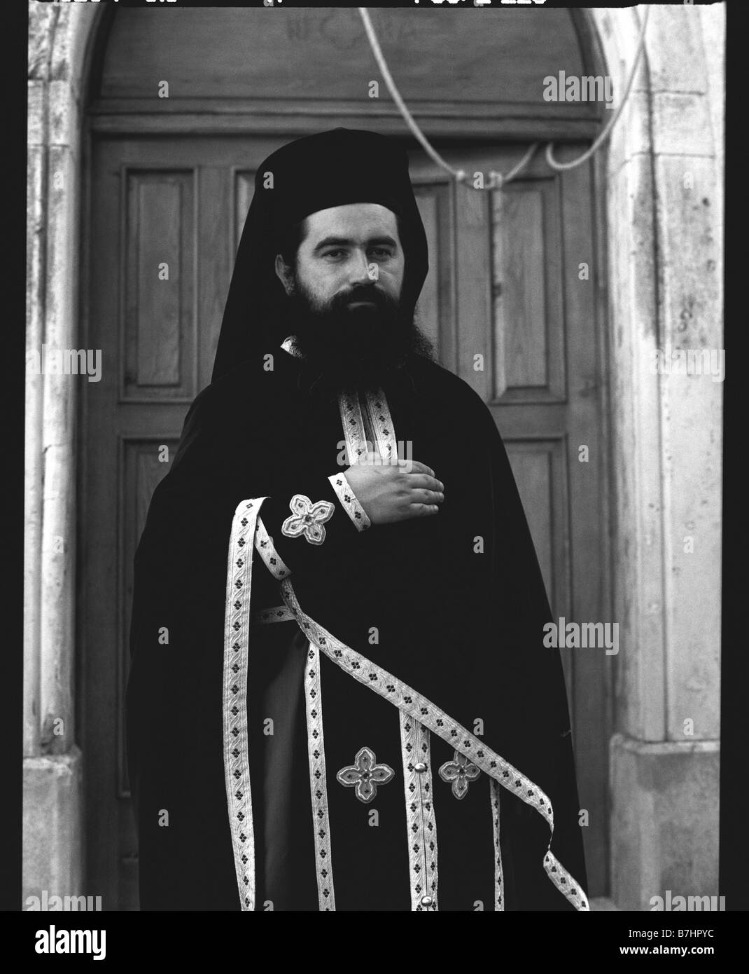 Priest in orthodox church Black and White Stock Photos & Images - Alamy